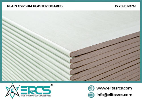 BIS certification for Plain Gypsum Plaster Boards IS 2095 Part-1