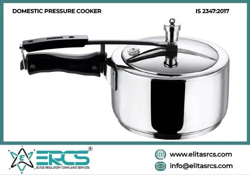 BIS Certification for Domestic Pressure Cooker IS 2347